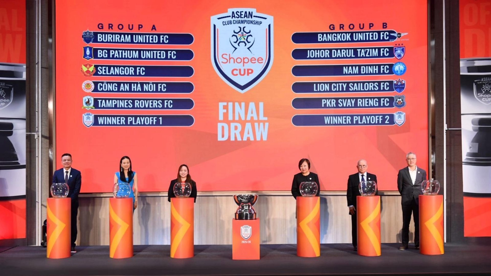 SHOPEE CUP™ 2025/26 OFFICIAL DRAW ROUND UP